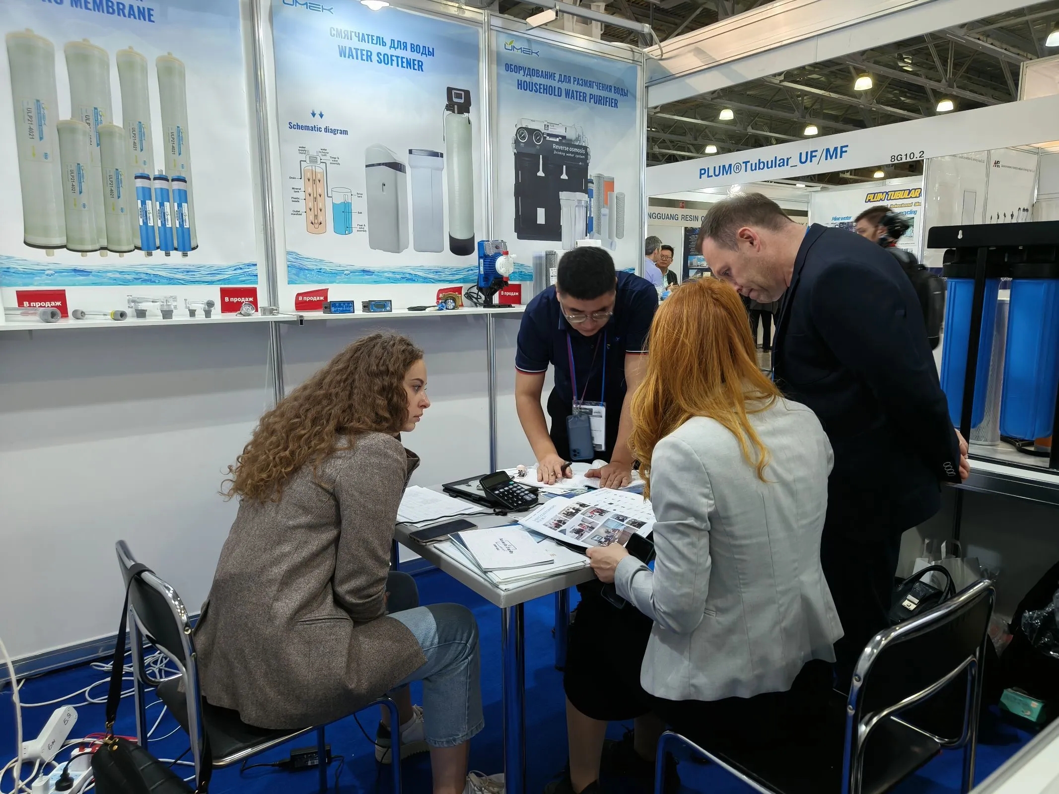 The First Day of EcwaTech Exhibition - Amanda Water Tech Inc.